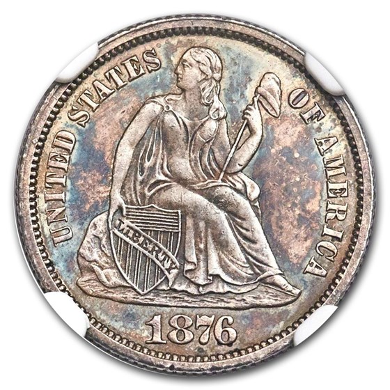 Buy 1876-CC Liberty Seated Dime SP-65 NGC | APMEX