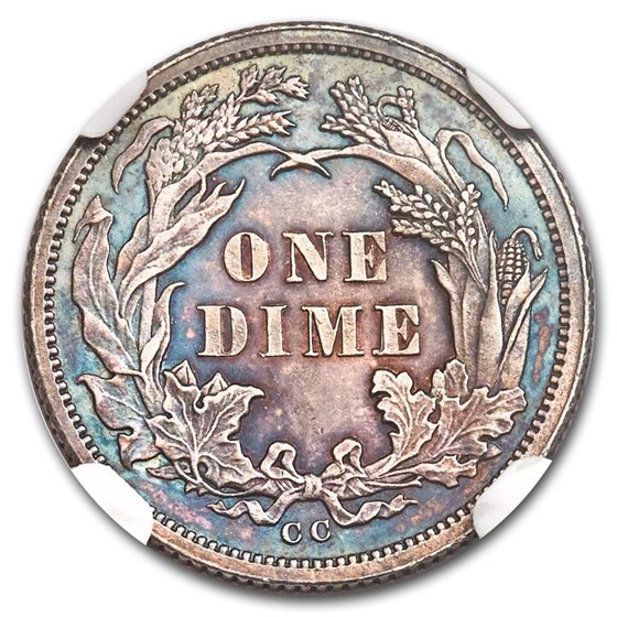 Buy 1876-CC Liberty Seated Dime SP-65 NGC | APMEX
