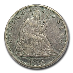 Buy 1876-CC Liberty Seated Half Dollar VF-35 PCGS | APMEX