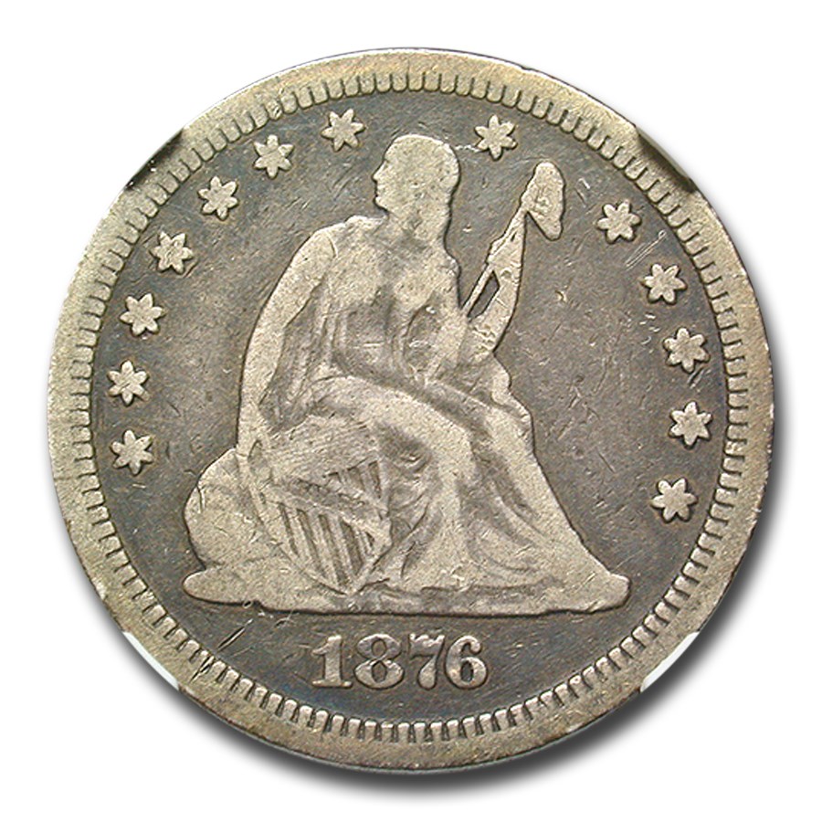 Buy 1876-CC Liberty Seated Quarter Fine-12 NGC | APMEX