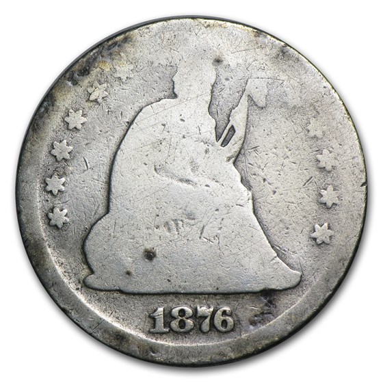 Buy 1876-CC Liberty Seated Quarter Good Details (Cleaned) | APMEX