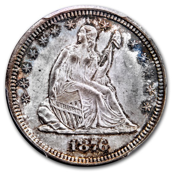 Buy 1876-CC Liberty Seated Quarter MS-66+ PCGS CAC | APMEX