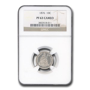 Buy 1876 Liberty Seated Dime PF-63 Cameo NGC | APMEX