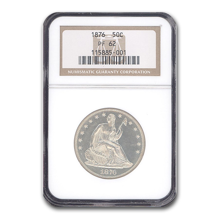 Buy 1876 Liberty Seated Half Dollar PF-62 NGC | APMEX