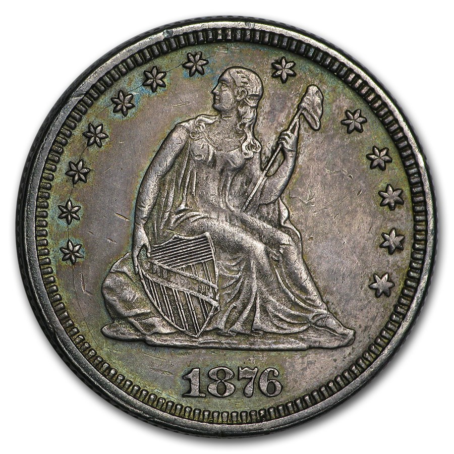 Buy 1876 Liberty Seated Quarter AU (Details) | APMEX