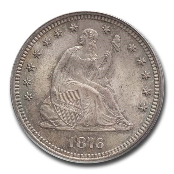 Buy 1876 Liberty Seated Quarter MS-66 PCGS CAC | APMEX