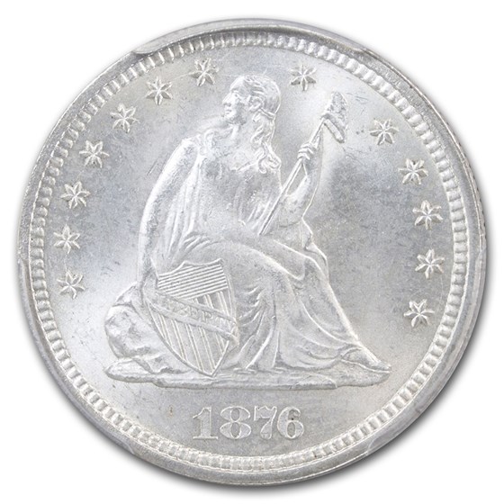 Buy 1876 Liberty Seated Quarter MS-66 PCGS | APMEX