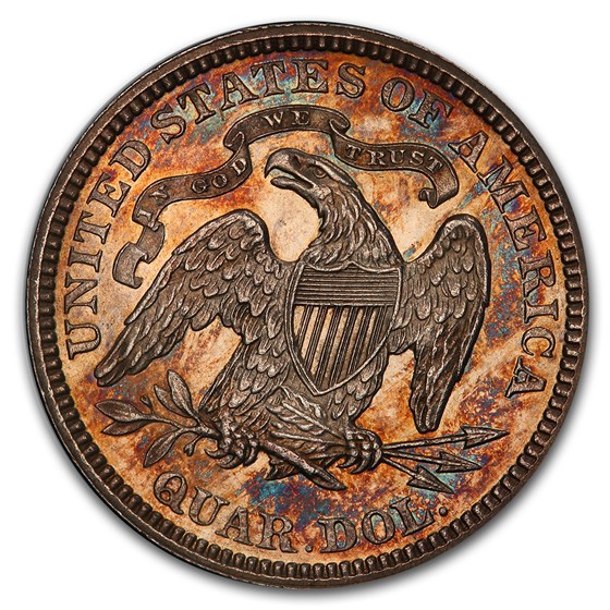 Buy 1876 Liberty Seated Quarter PR-62 PCGS | APMEX