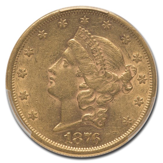 Buy 1876-S $20 Liberty Gold Double Eagle AU-53 PCGS | APMEX
