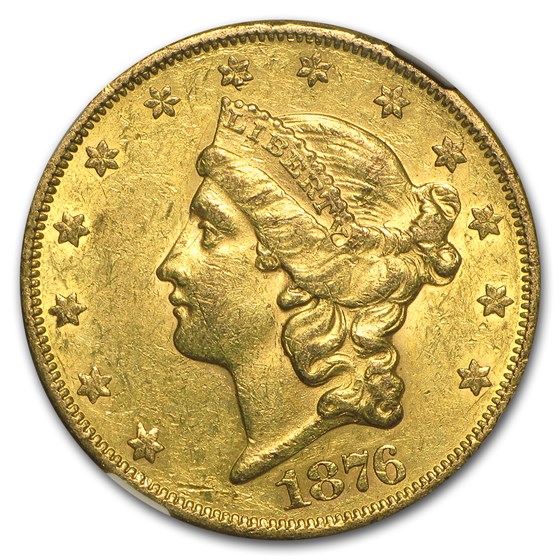 Buy 1876-S $20 Liberty Gold Double Eagle AU-55 NGC (Granite Lady Hrd) | APMEX