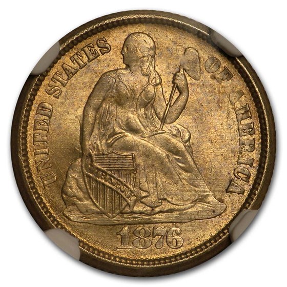 Buy 1876-S Liberty Seated Dime MS-64 NGC | APMEX