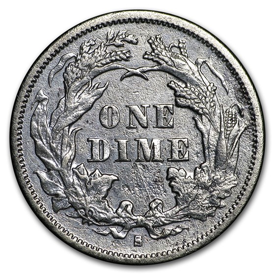 Buy 1876-S Liberty Seated Dime XF (Details) | APMEX