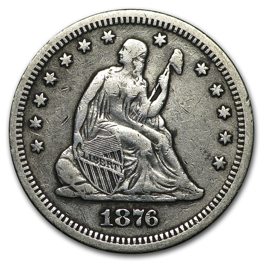 Buy 1876-S Liberty Seated Quarter VF (Details) | APMEX