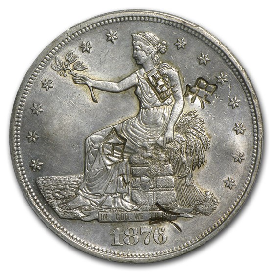Buy 1876-S Trade Dollar AU-58 PCGS (Chopmark) | APMEX