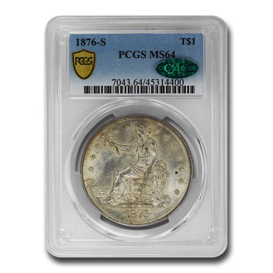 Buy 1876-S Trade Dollar MS-64 PCGS CAC | APMEX