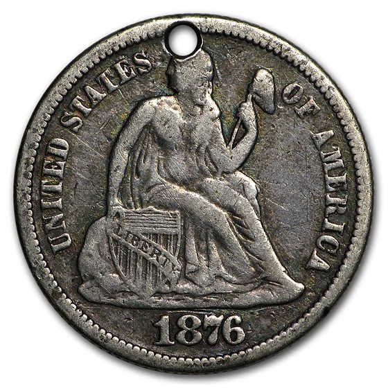 Buy 1876 Seated Liberty Dime Love Token - W E S | APMEX