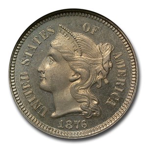 Buy 1876 Three Cent Nickel PF-64 NGC | APMEX