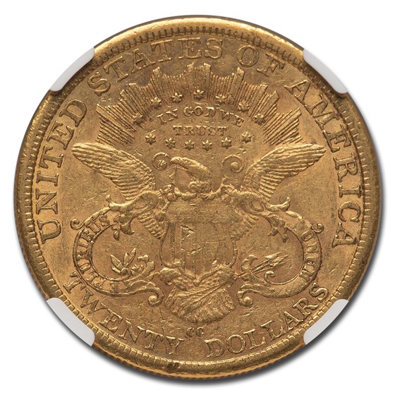 Buy 1877-CC $20 Liberty Gold Double Eagle AU-50 NGC | APMEX