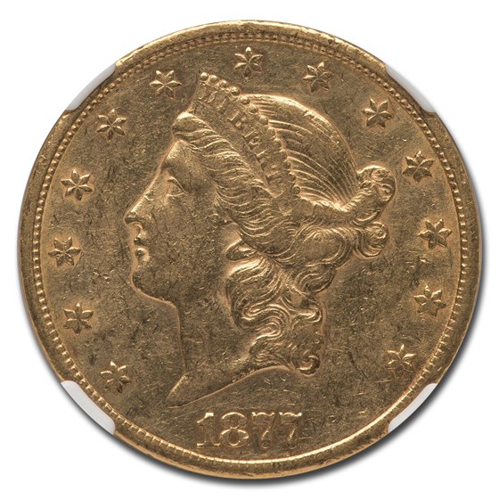 Buy 1877-CC $20 Liberty Gold Double Eagle AU-53 NGC | APMEX