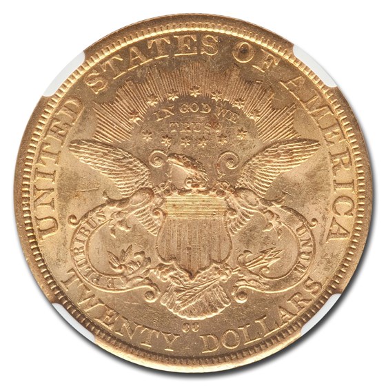 Buy 1877-CC $20 Liberty Gold Double Eagle AU-58+ NGC | APMEX