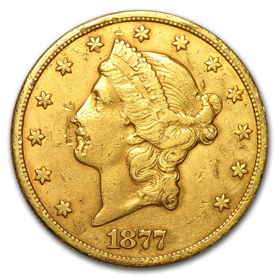 Buy 1877-CC $20 Liberty Gold Double Eagle XF (Cleaned) | APMEX