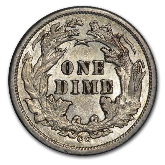 Buy 1877-CC Liberty Seated Dime AU | APMEX