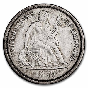 Buy 1877-CC Liberty Seated Dime BU Details (Cleaned) | APMEX