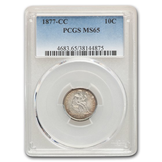Buy 1877-CC Liberty Seated Dime MS-65 PCGS | APMEX