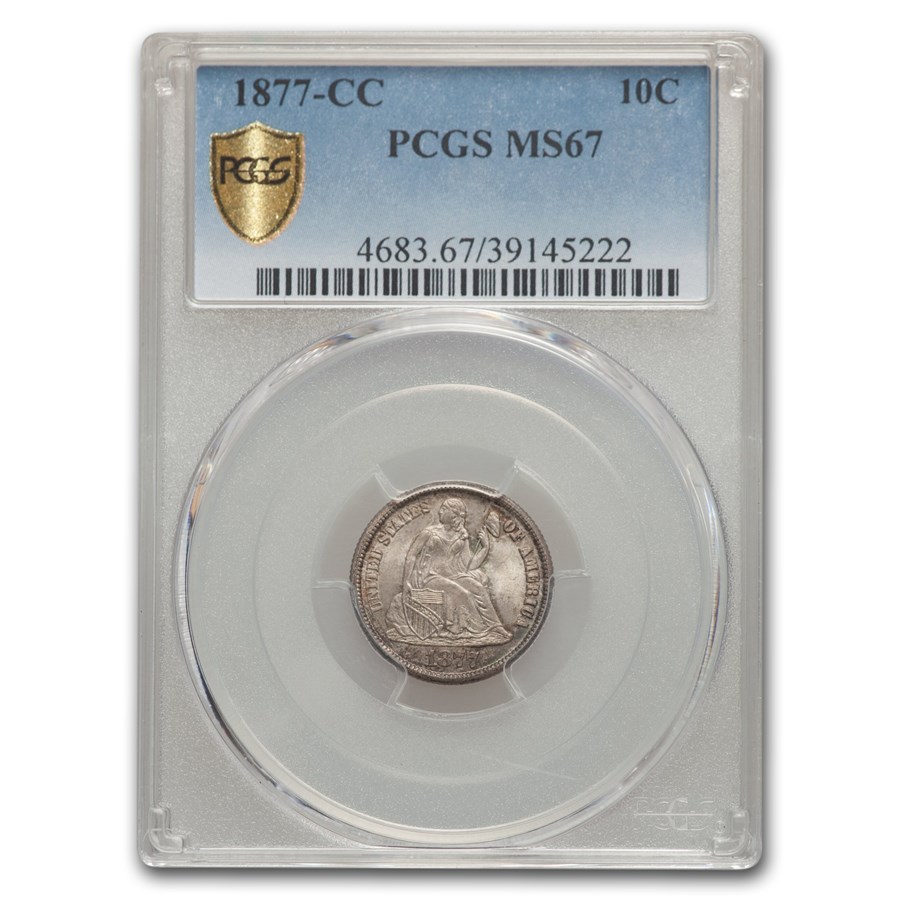 Buy 1877-CC Liberty Seated Dime MS-67 PCGS | APMEX
