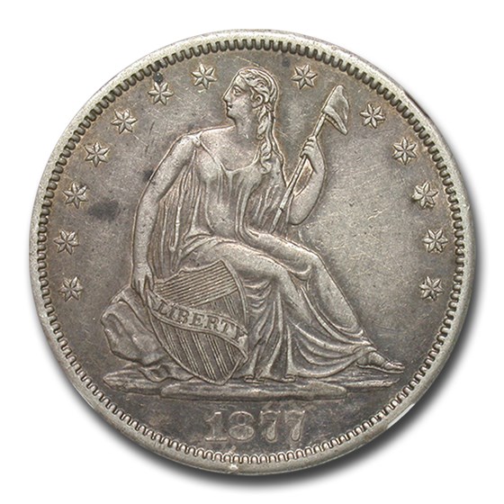 Buy 1877-CC Liberty Seated Half Dollar AU-53 NGC | APMEX