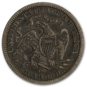 Buy 1877-CC Liberty Seated Quarter Fine | APMEX