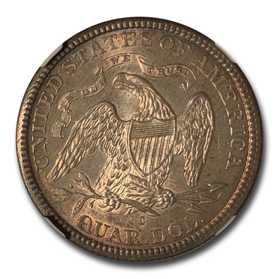 Buy 1877-CC Liberty Seated Quarter MS-63 NGC | APMEX
