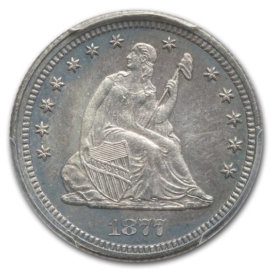 Buy 1877-CC Liberty Seated Quarter MS-63 PCGS | APMEX