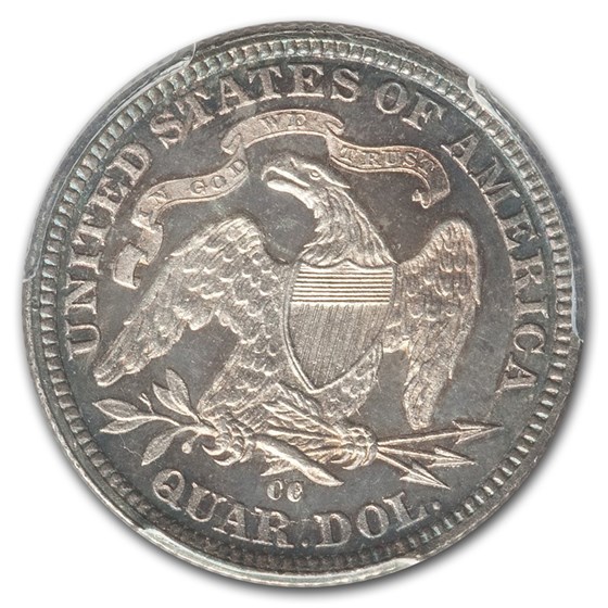 Buy 1877-CC Liberty Seated Quarter MS-63 PCGS | APMEX