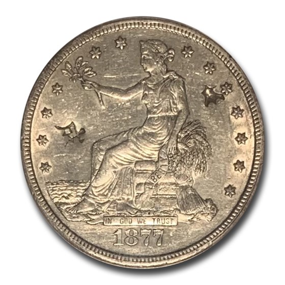 Buy 1877-CC Trade Dollar AU-50 PCGS (Chop Mark) | APMEX