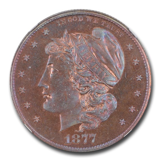 Buy 1877 Half Dollar Pattern PF-66 NGC (Red/Brown, J-1539a) | APMEX