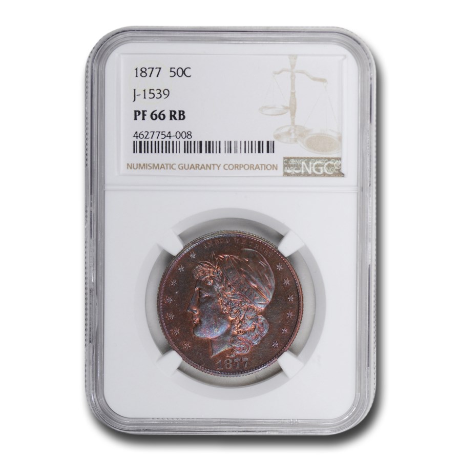 Buy 1877 Half Dollar Pattern PF-66 NGC (Red/Brown, J-1539a) | APMEX