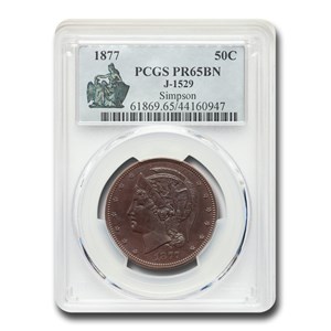 Buy 1877 Half Dollar Pattern PR-65 PCGS (Brown, J-1529) | APMEX