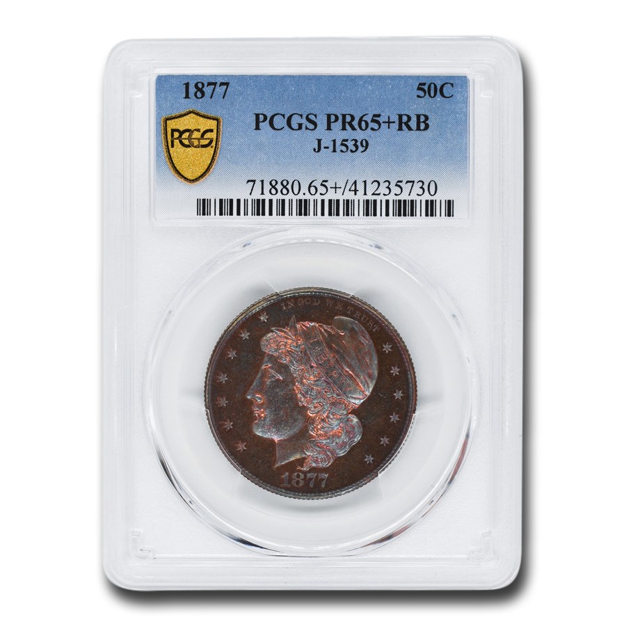 Buy 1877 Half Dollar Pattern PR-65+ PCGS (Red/Brown, J-1539) | APMEX