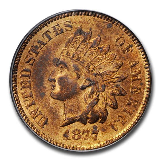 Buy 1877 Indian Head Cent MS-64 PCGS (Red) | APMEX