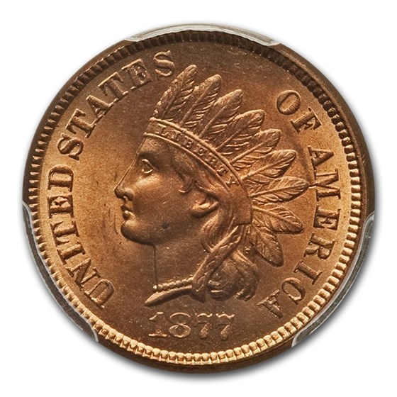 Buy 1877 Indian Head Cent MS-65+ PCGS CAC (Red) | APMEX