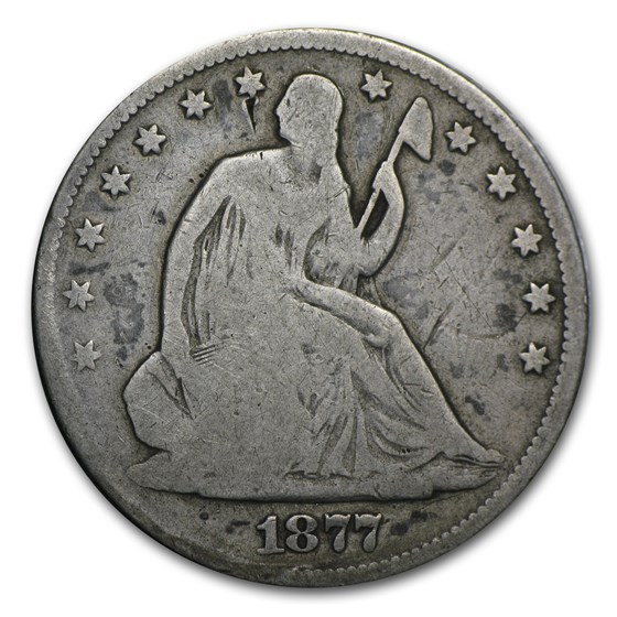 Buy 1877 Seated Liberty Half Dollar Coin Good | APMEX