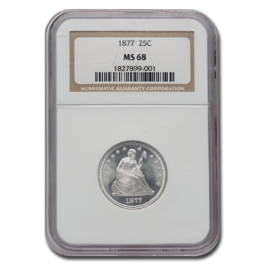 Buy 1877 Liberty Seated Quarter MS-68 NGC | APMEX