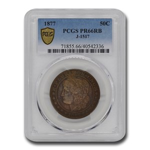 Buy 1877 Morgan Half Dollar Pattern PR-66 PCGS (Red/Brown, J-1517) | APMEX