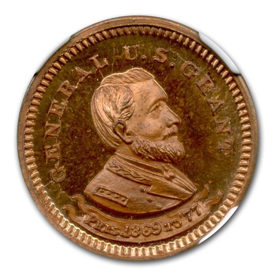 Buy 1877 New York Token MS-65 NGC (RB, R-NY 395A Edinburgens) | APMEX