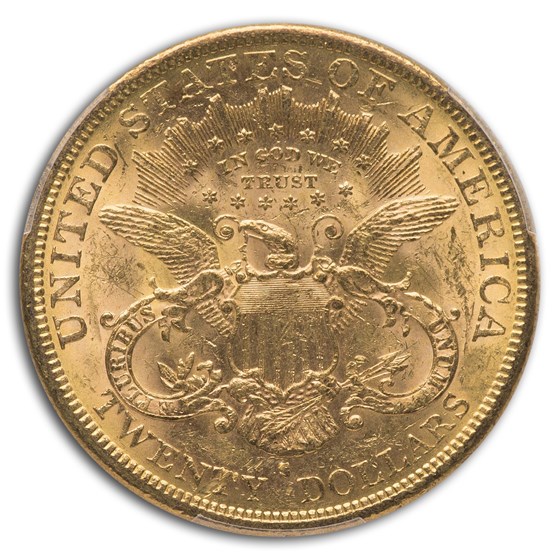 Buy 1877-S $20 Liberty Gold Double Eagle AU-58 PCGS | APMEX