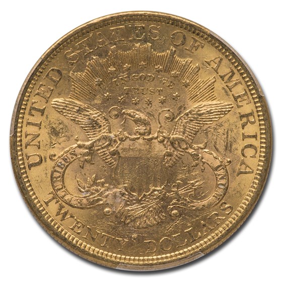 Buy 1877-S $20 Liberty Gold Double Eagle AU-58 PCGS | APMEX
