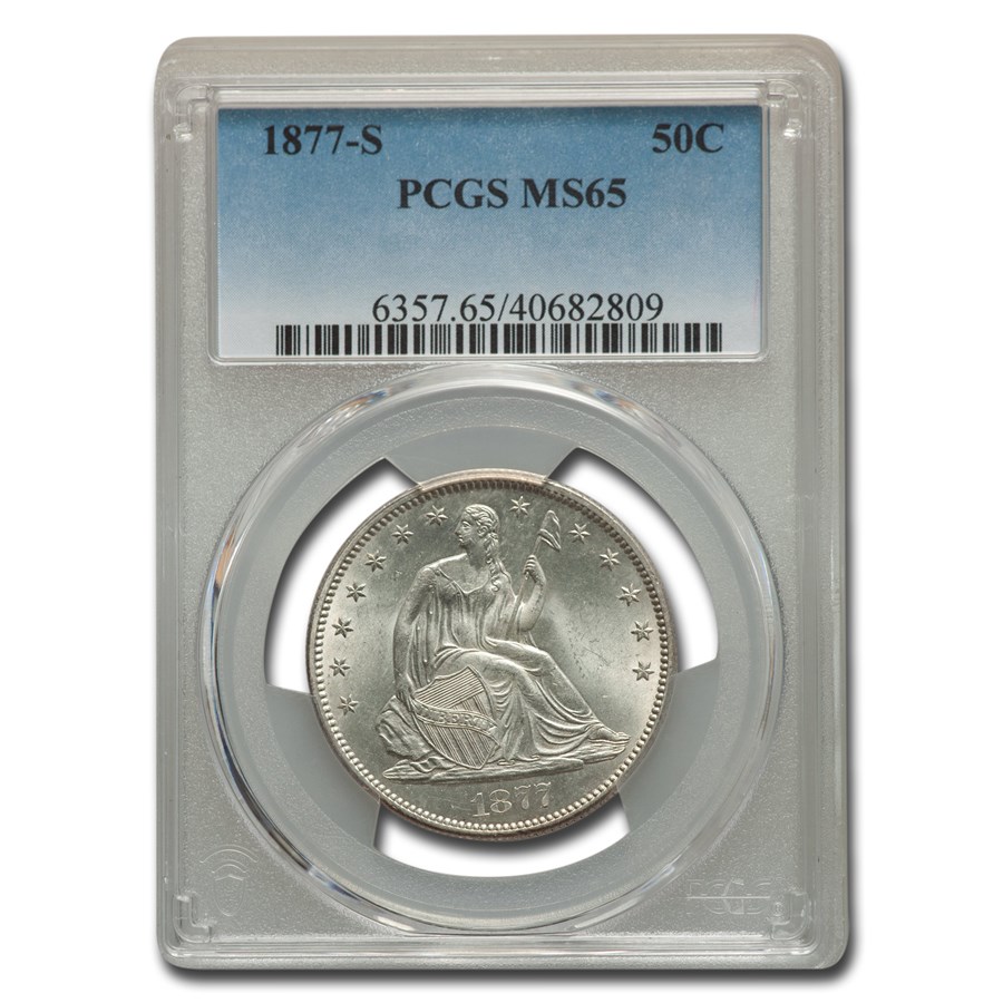 Buy 1877-S Liberty Seated Half Dollar MS-65 PCGS | APMEX