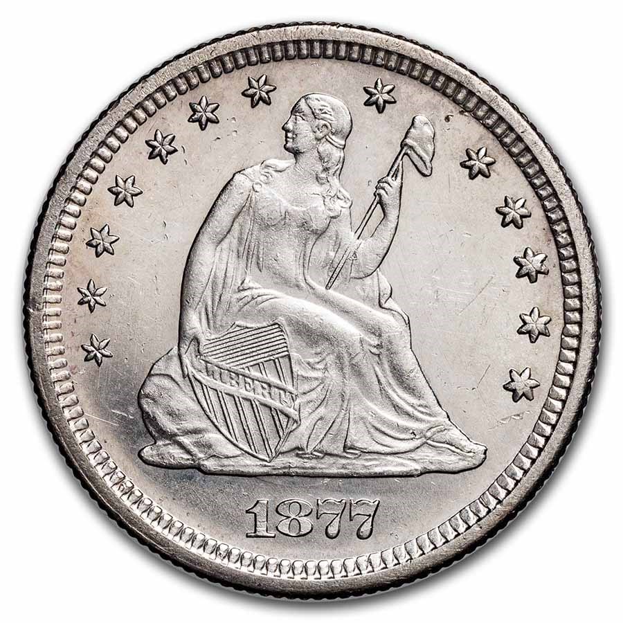 Buy 1877-S Liberty Seated Quarter BU | APMEX