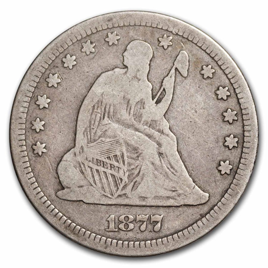 Buy 1877-S Liberty Seated Quarter Fine | APMEX